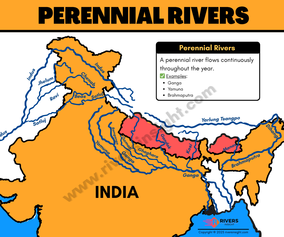 Perennial River: Meaning & Examples in India - Rivers Insight